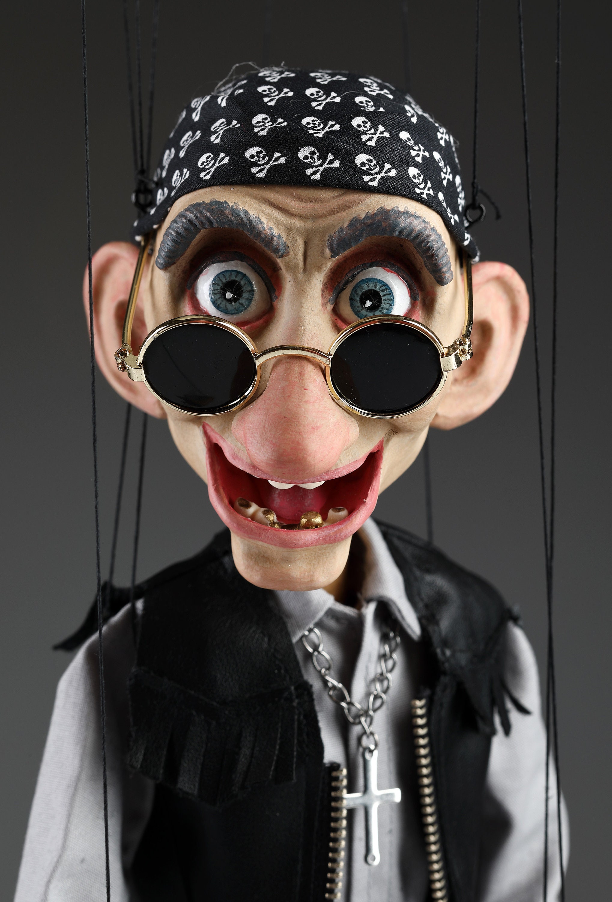 Motor-biker Bob Marionette 18 Inches 45 Cm Tall String | Etsy