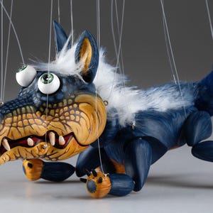 Crocpup Marionette - the Playful Pet of the Teenage Caveman - Etsy