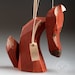 Fox Wooden Hand-carved Standing Puppet - Etsy