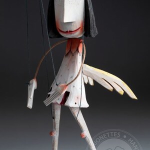 Friendly Angel - Wooden Hand-carved Marionette - Etsy