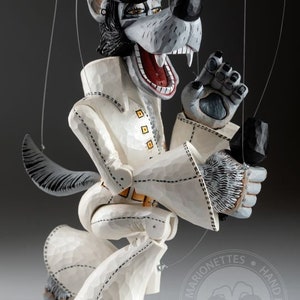 Wolf Elvis - Performance Czech Marionette - Handmade String Puppet - Etsy