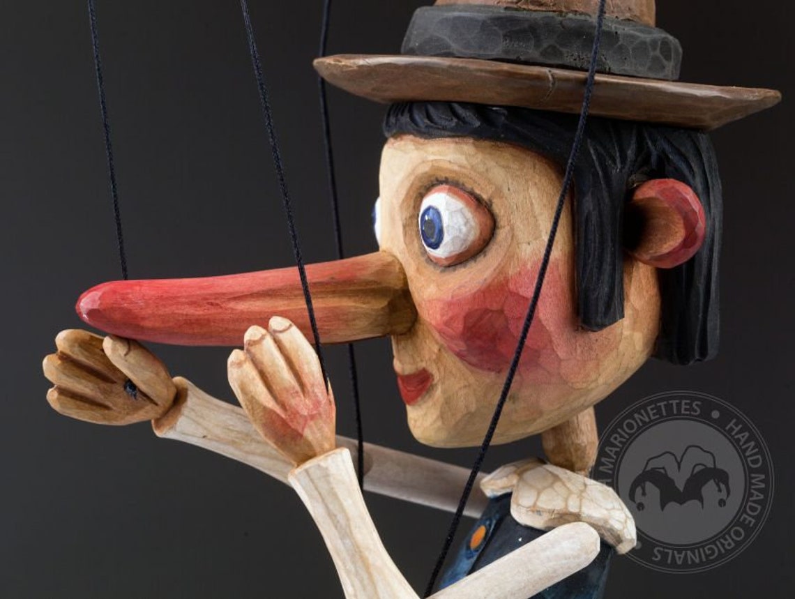 Wooden Happy Pinocchio - Etsy