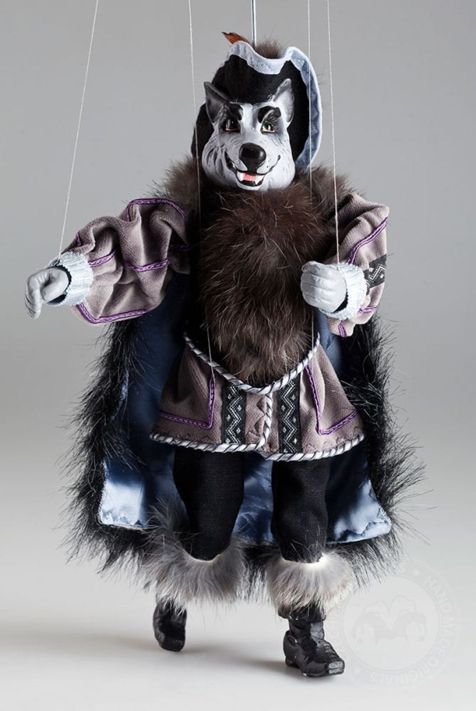 Wolf Marionette Czech Handmade String Puppet - Etsy