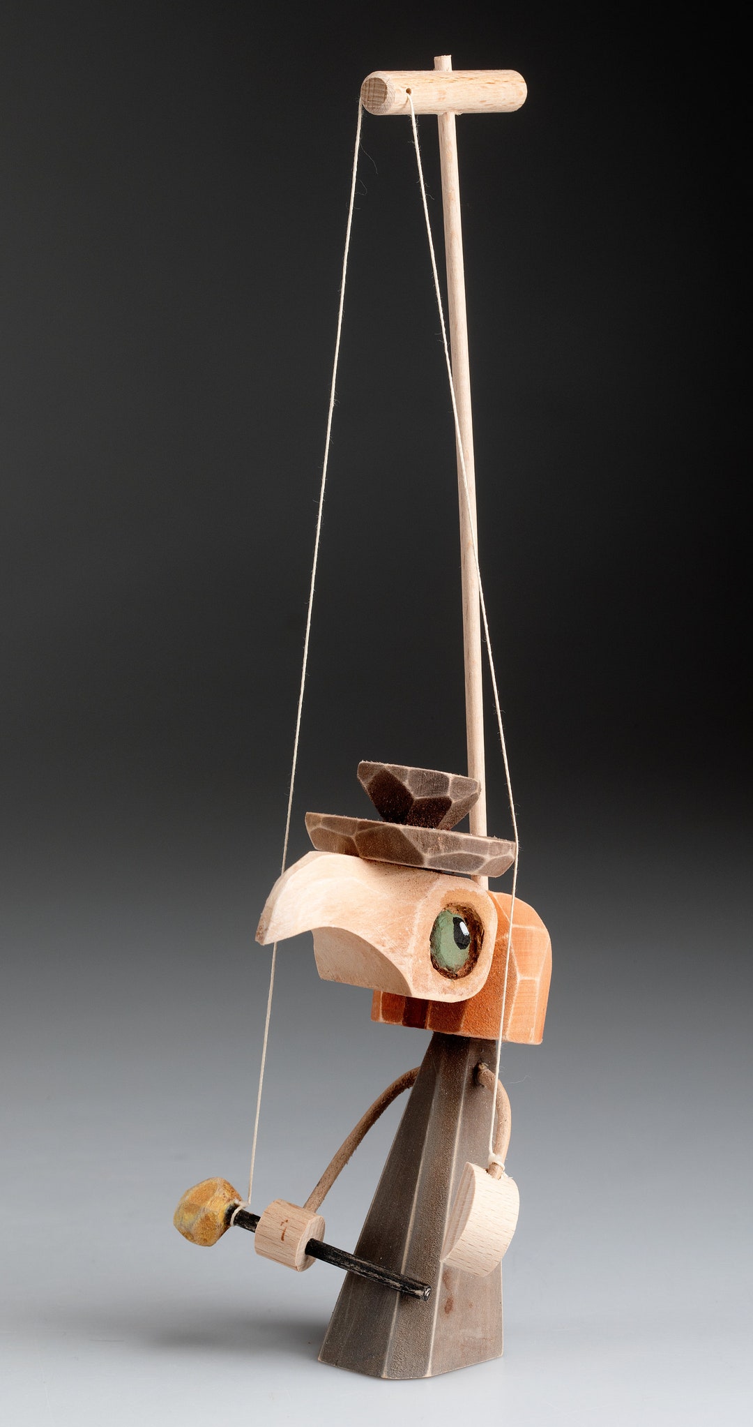 Plague Doctor - Wooden Hand-carved Standing Puppet - Etsy