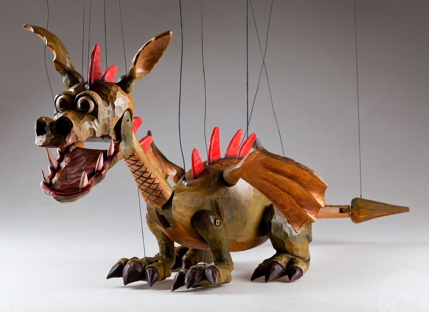 Dragon Spike Hand-carved Marionette Puppet | Etsy