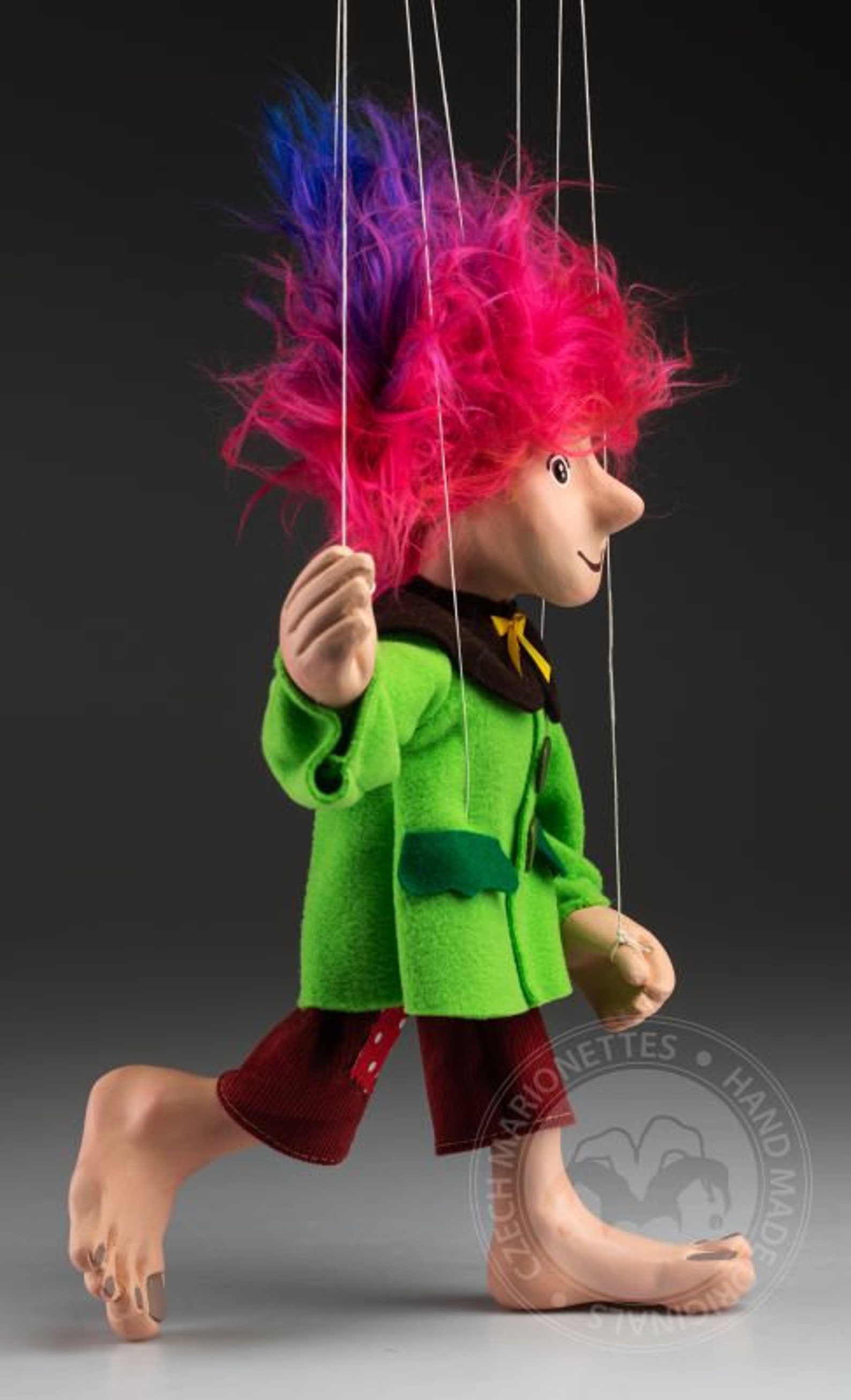 Troll Colorful Marionette Puppet - Etsy