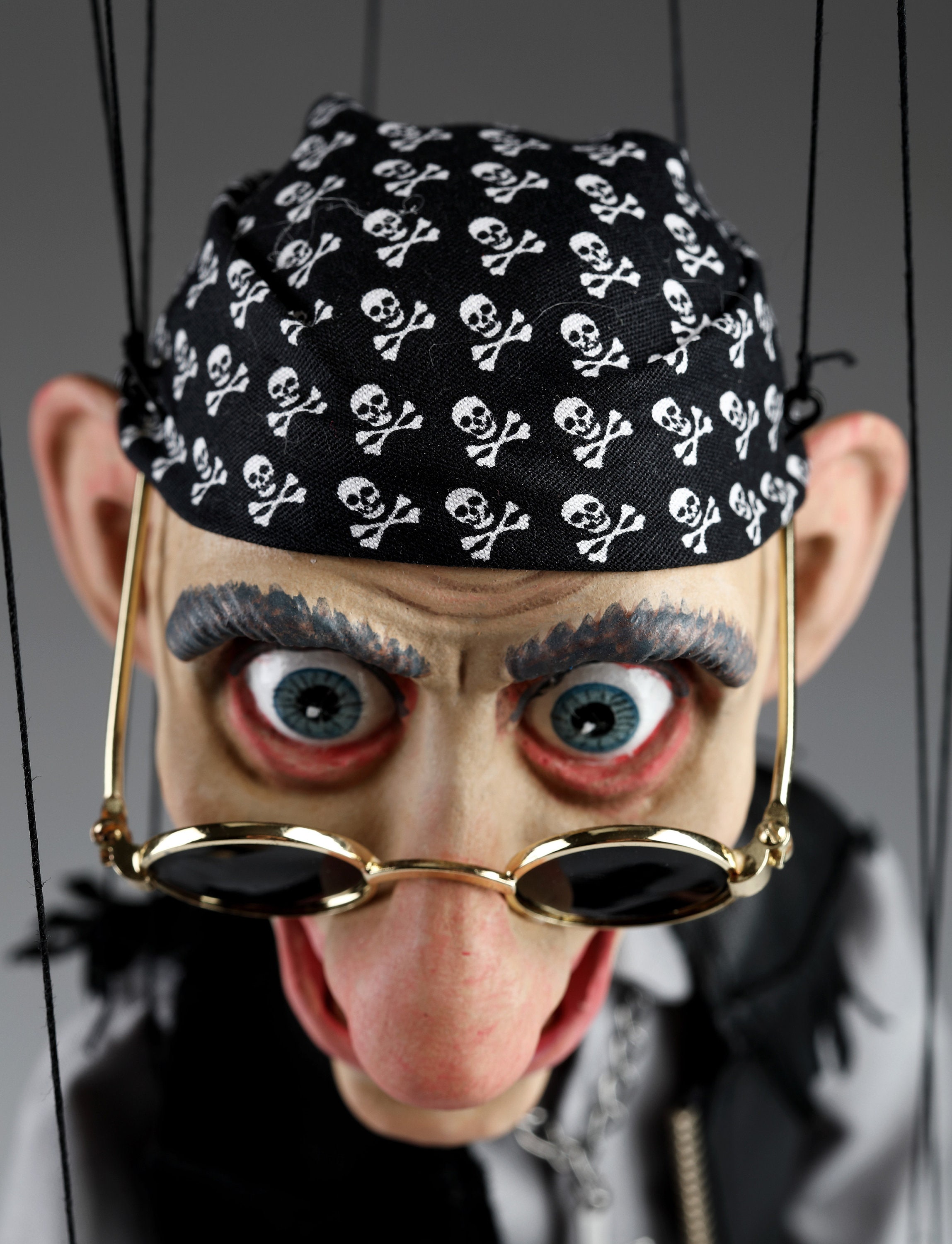 Motor-biker Bob Marionette 18 Inches 45 Cm Tall String | Etsy