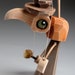 Plague Doctor - Wooden Hand-carved Standing Puppet - Etsy