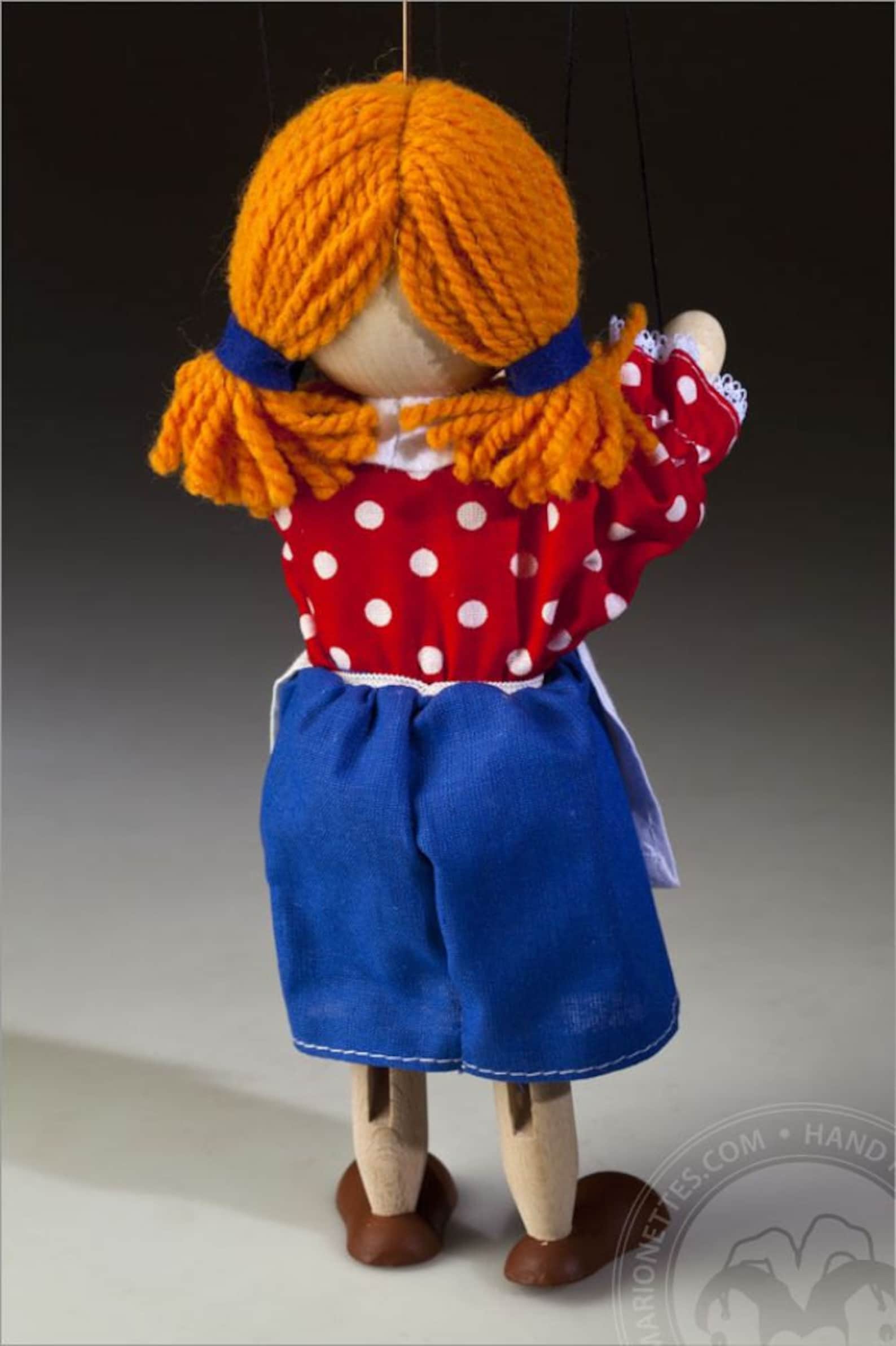 Cute Maria – Wooden String Puppet | Easy-to-play Marionette With a ...