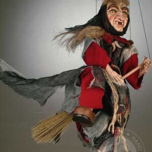 Small Witch Puppet Handmade Marionette - Etsy
