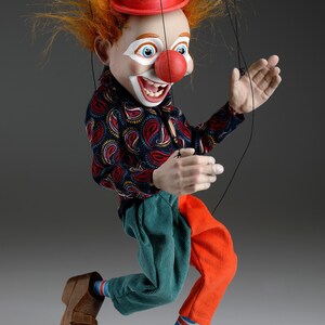 Cheeky Clown, 19 45 Cm Inches Hand-made Marionette Puppet - Etsy