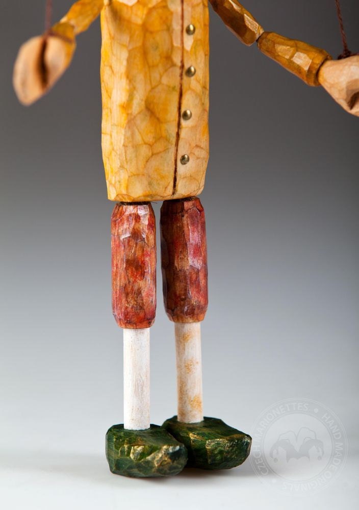 Pretty Pepe a Wooden String Puppet Hand-carved From Linden - Etsy