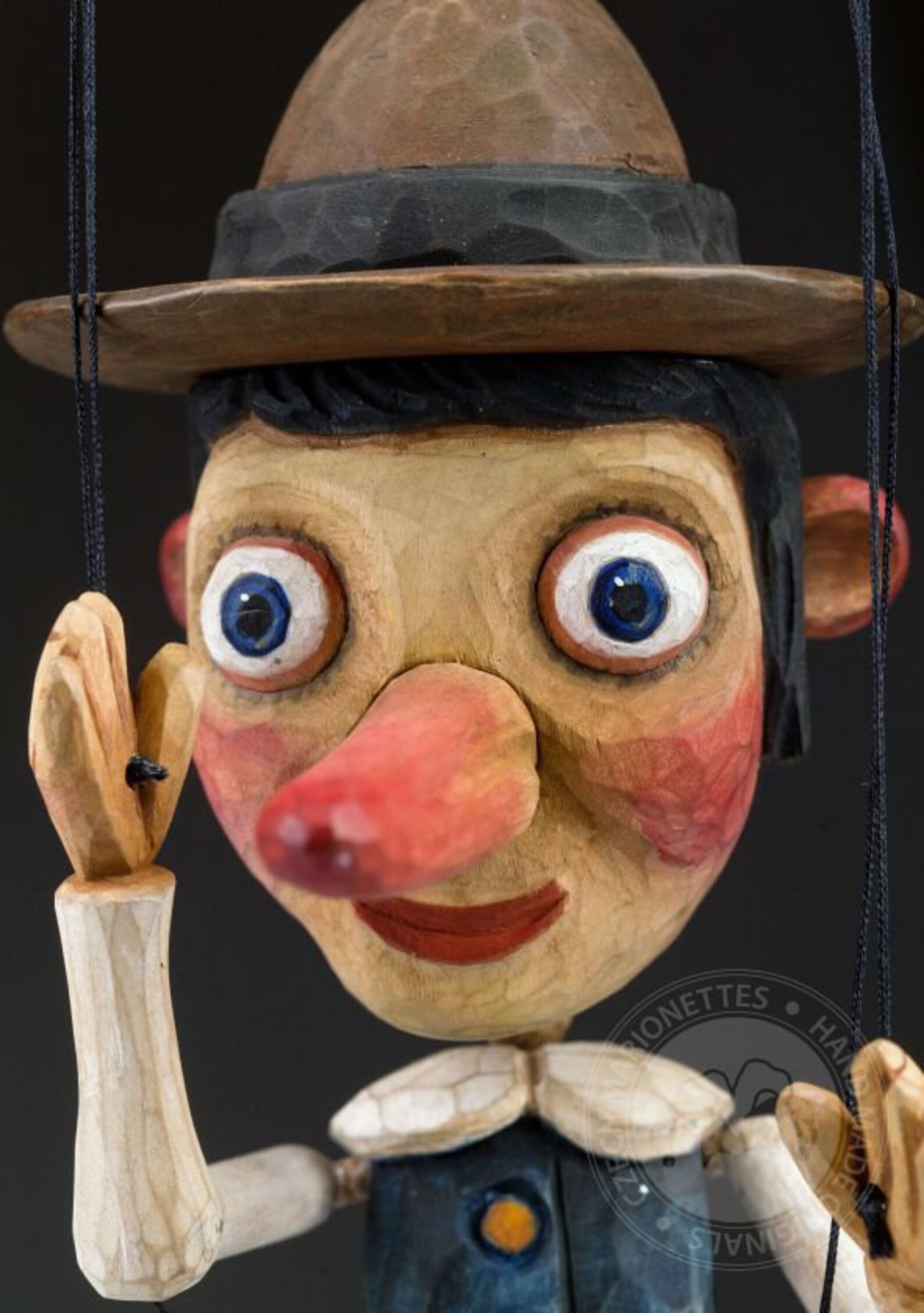 Wooden Happy Pinocchio - Etsy