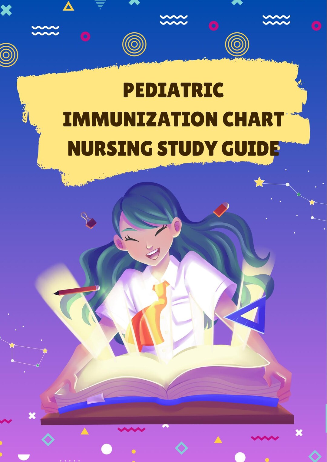 Pediatric Immunization Chart Nursing Study Guide 1 Page Chart - Etsy