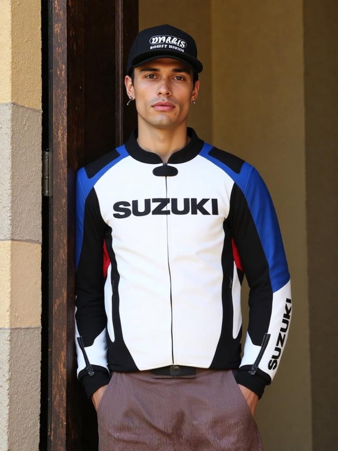 Men's Suzuki GSX-R Racing Leather Motorcycle Jacket - Etsy