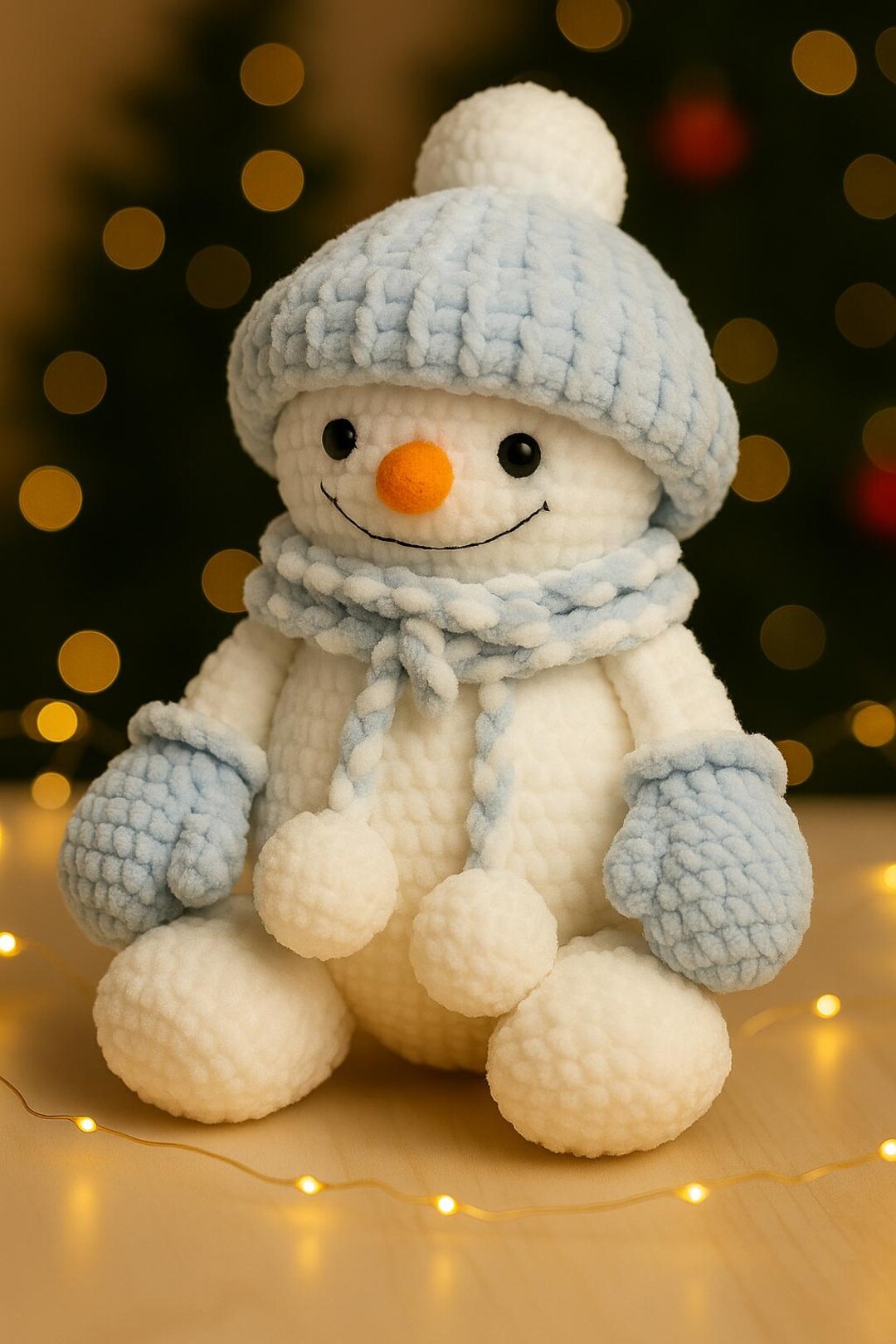 Plush Snowman Amigurumi | Winter Crochet Toy Tutorial PDF | Christmas ...