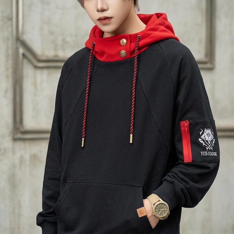 Red Anime Hoodie - Etsy