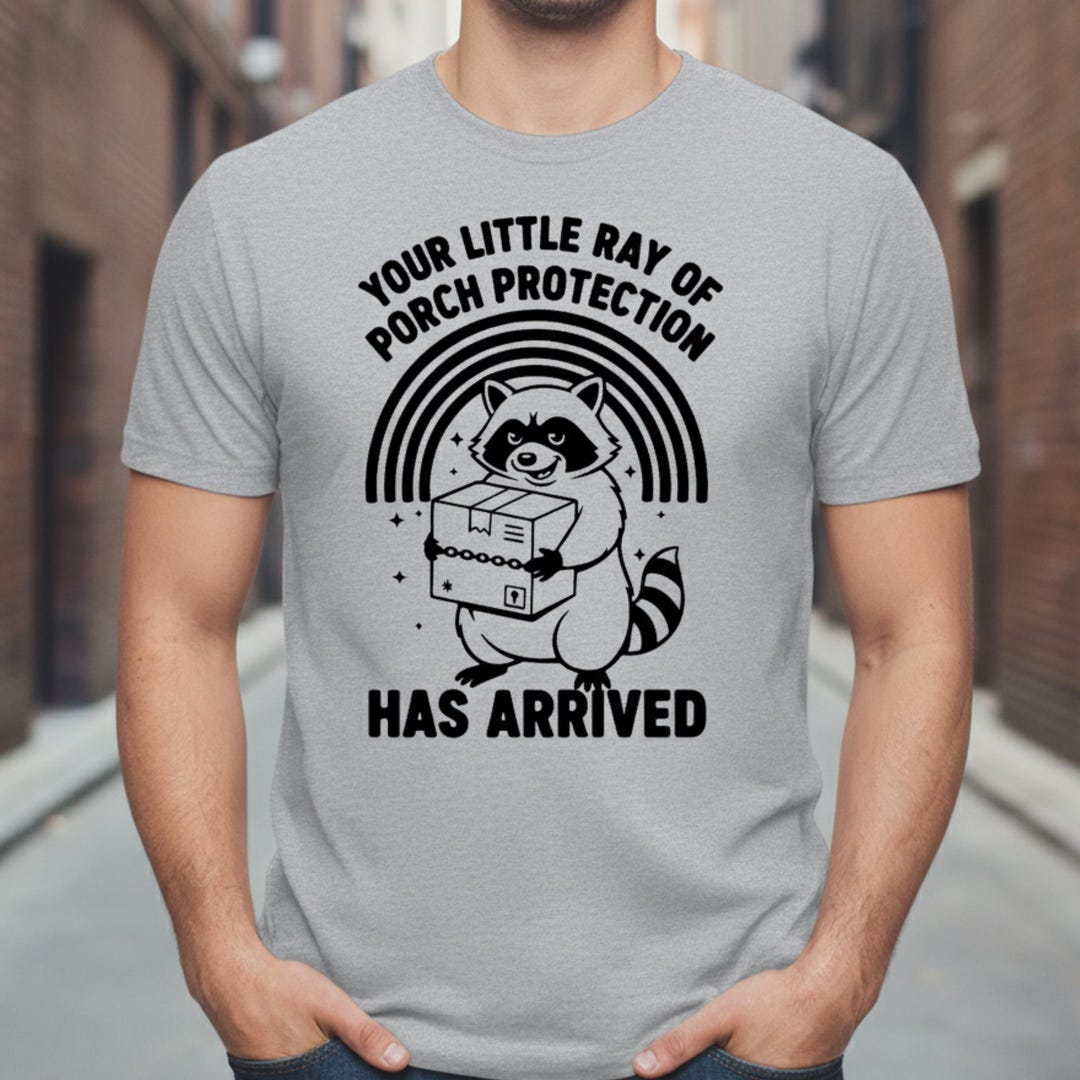 Funny Raccoon Porch Protection PNG, Sublimation Design (5 Colors) - Etsy
