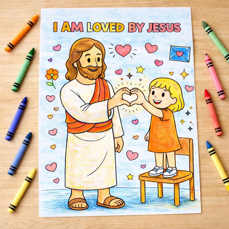 Christian Coloring Pages for Kids – Love Like Jesus | Faith-based ...