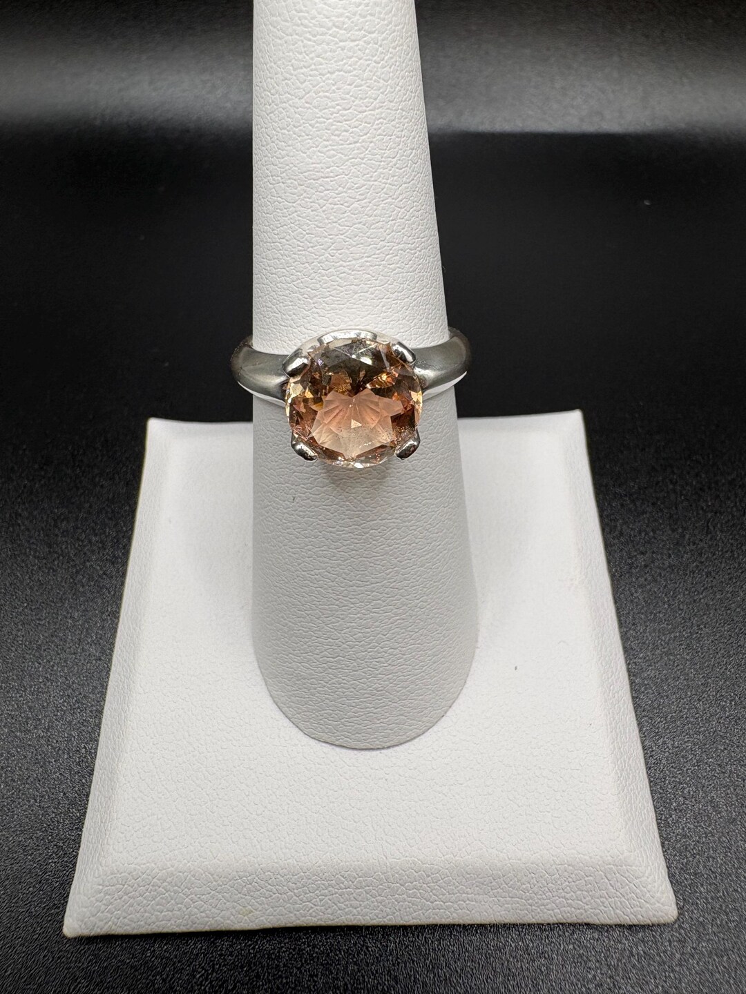 Handcrafted Plush Oregon Sunstone Solitaire Ring, Size 6.75 “cascade ...