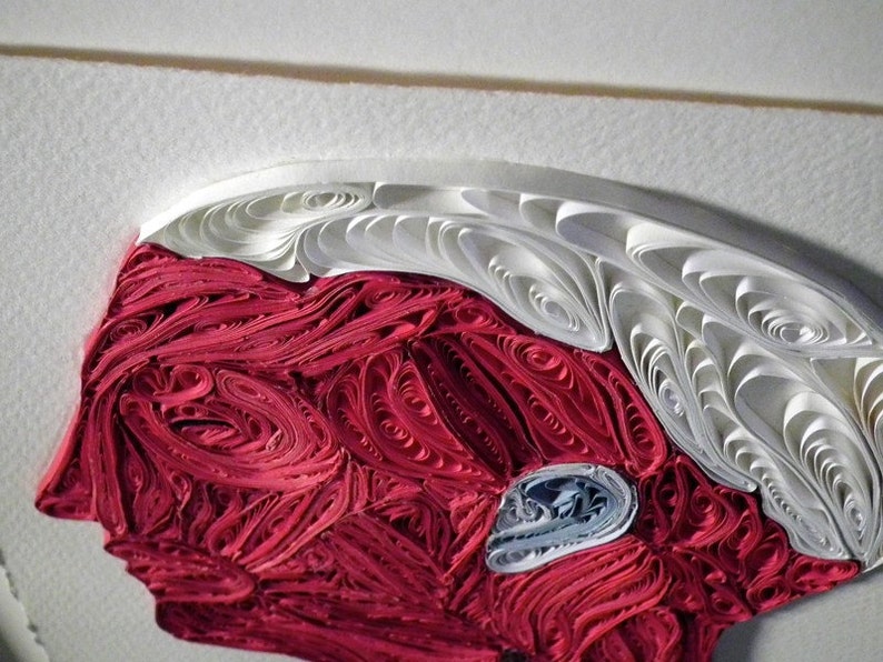 Quilled Neck and Head, Fine Art Anatomical Diagram, Framed Quilled Fine ...