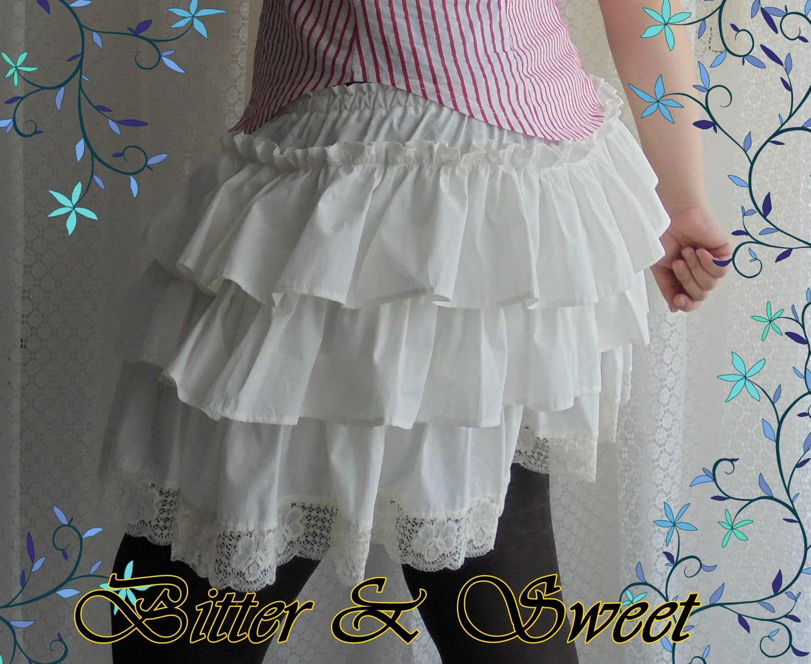 Mini Short Bloomers With Long Frills and Lace - Etsy