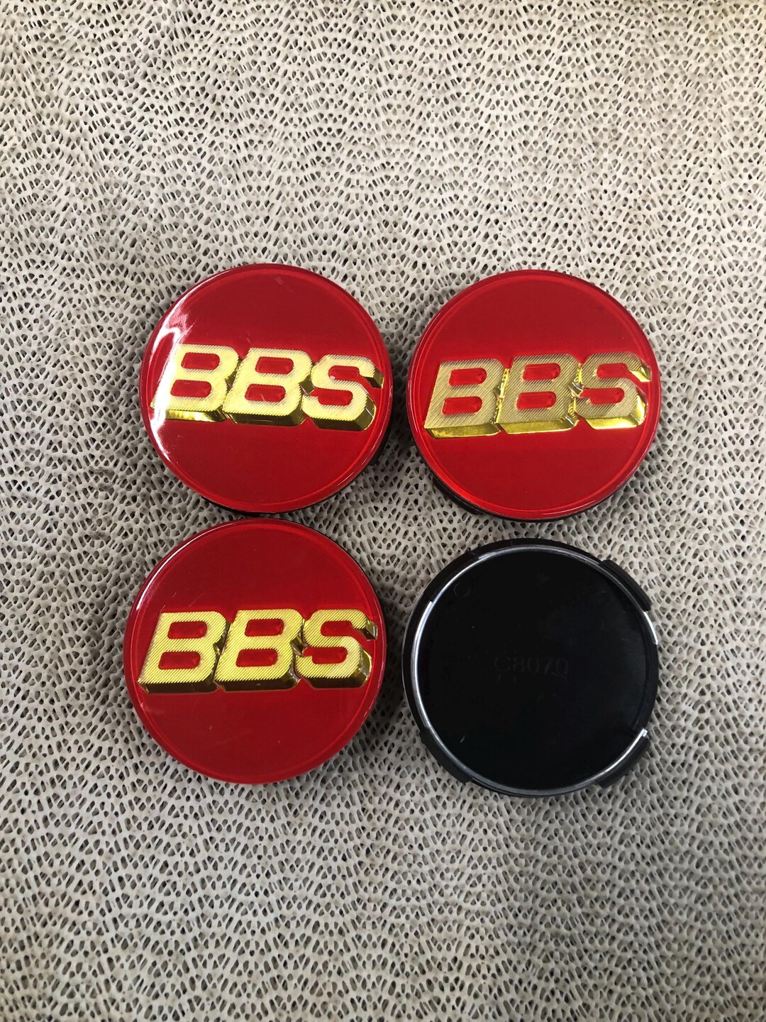 4 Bbs Center Cap Wheel 65mm Black Silver Set of 4 Part Number With Ring ...