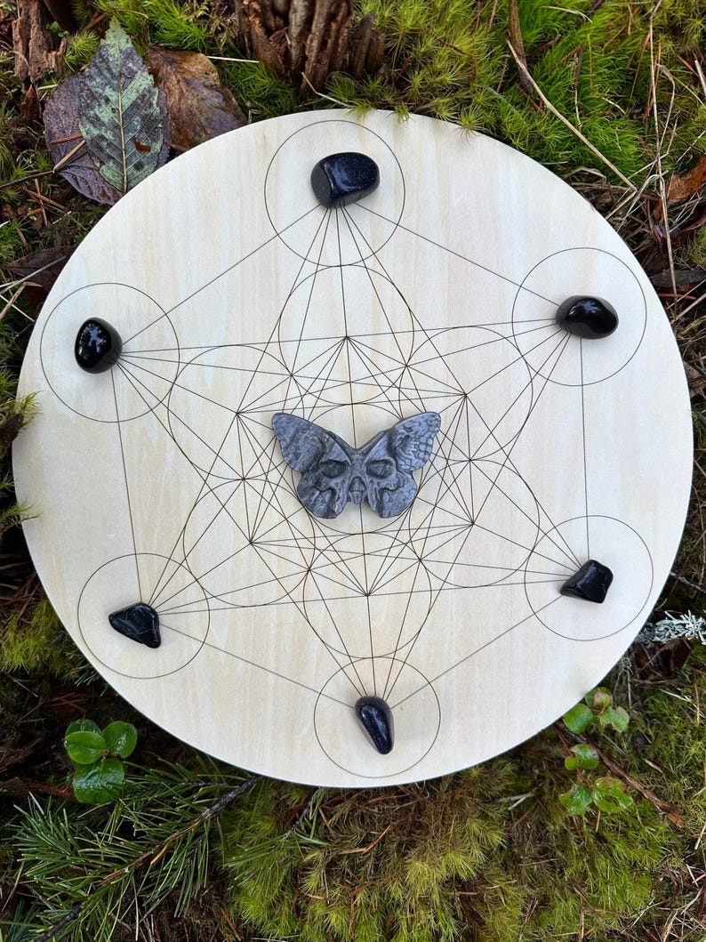Metatron's Cube Crystal Grid – Sacred Geometry Altar, 12 Inch - Etsy