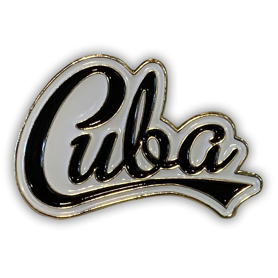 Cuba Script Lapel Pin - Etsy