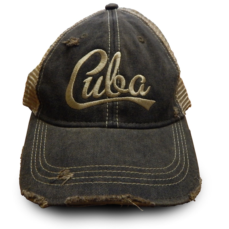 Distressed Baseball Cap - Etsy