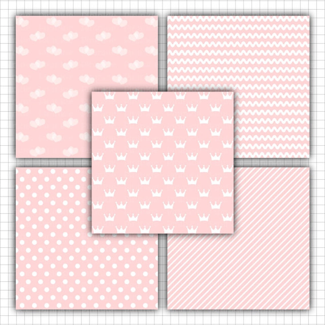 Baby Pink Digital Paper Baby Girl Scrapbooking Paper - Etsy UK