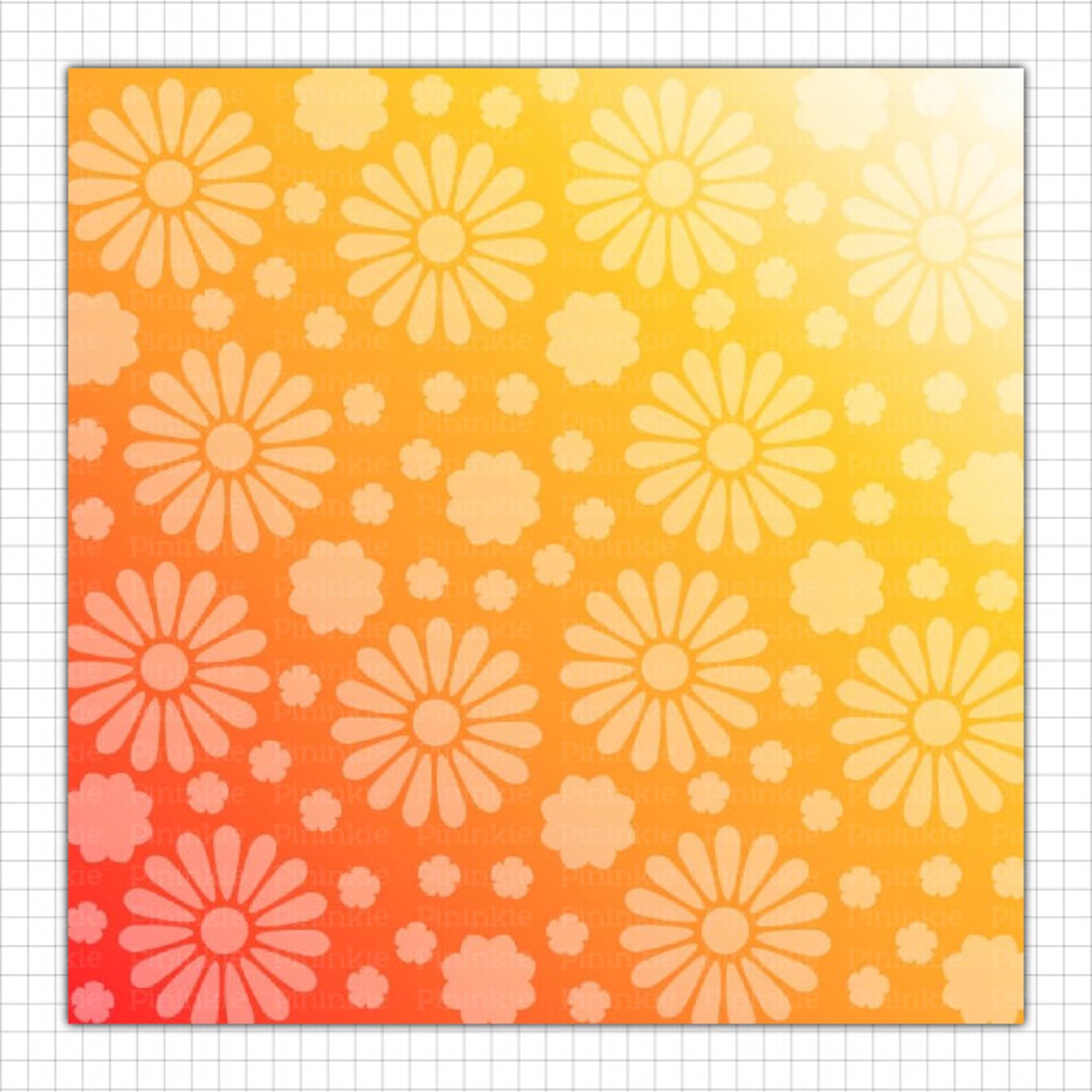 Flower Digital Paper Floral Scrapbooking Paper Summer | Etsy