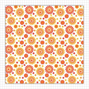 Flower Digital Paper Floral Scrapbooking Paper Summer | Etsy