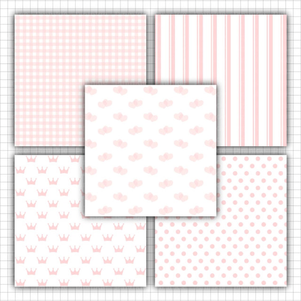Baby Pink Digital Paper Baby Girl Scrapbooking Paper - Etsy
