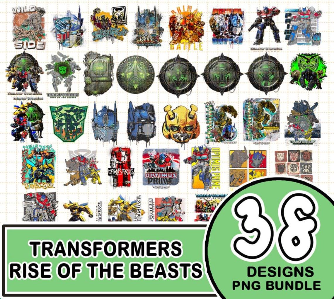 Transformers Movie Cartoon Character Digital Bundle | Optimus Png ...