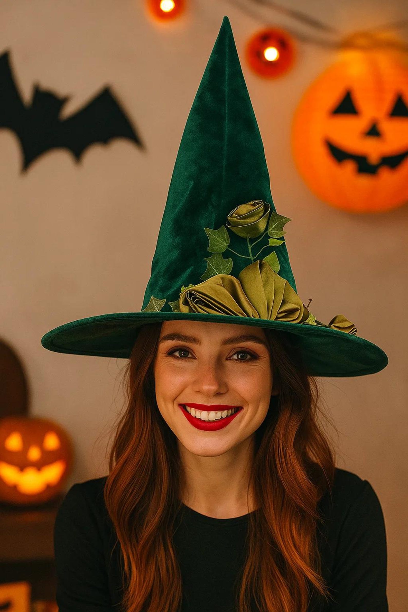 Handmade Green Witch Hat: Wizard of Oz Cosplay Costume - Etsy