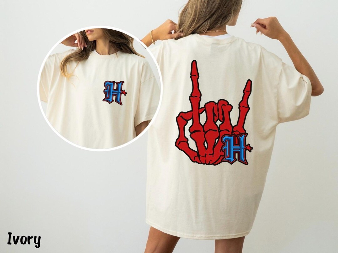 Comfort Colors® Texans H-town Graphic Tee: Houston Rock Hand Unisex T ...
