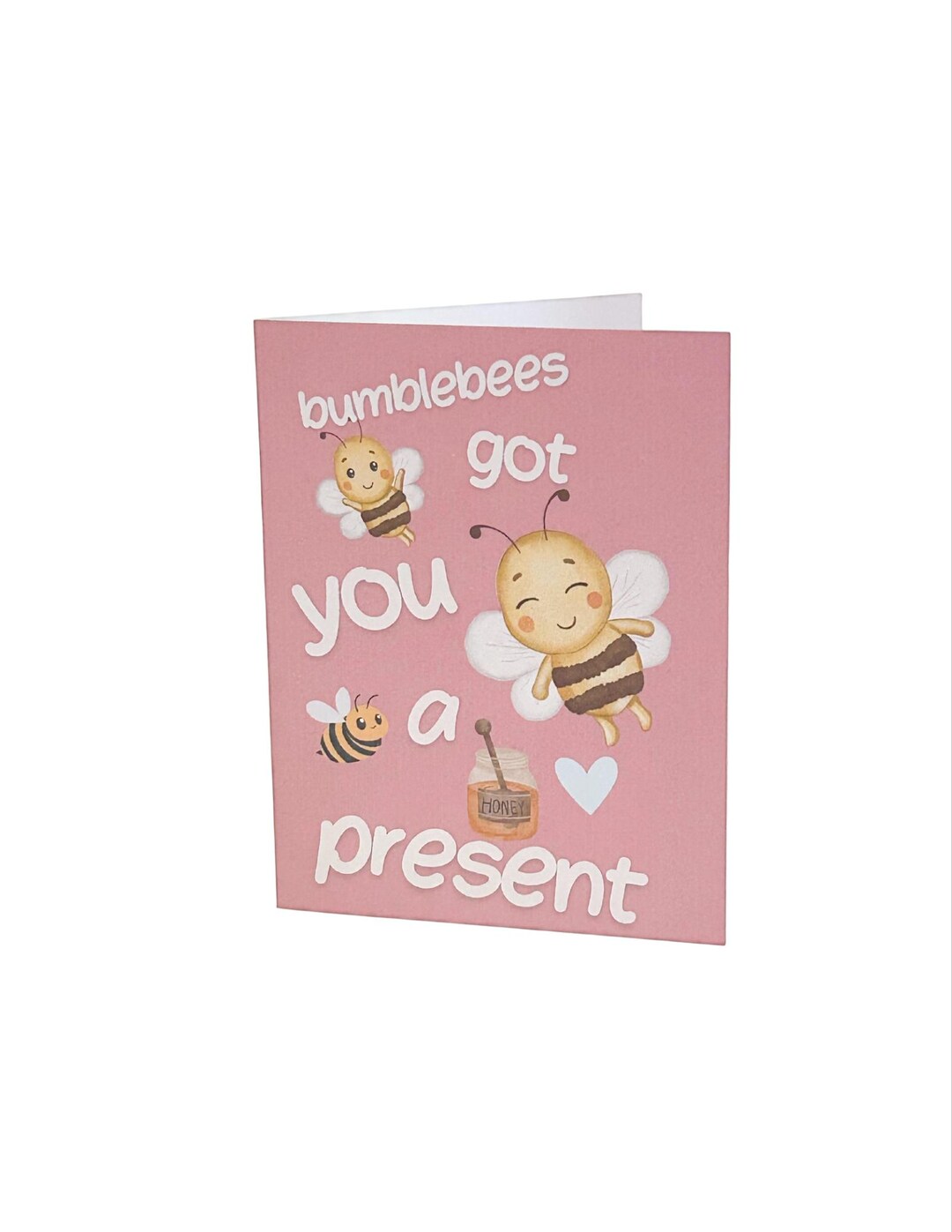 Bumblebees Got You a Present Greeting Card : Fantasy Message - Etsy