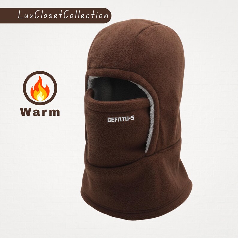 Winter Balaclava Face Cover – Windproof Polyester Ski Mask - Etsy