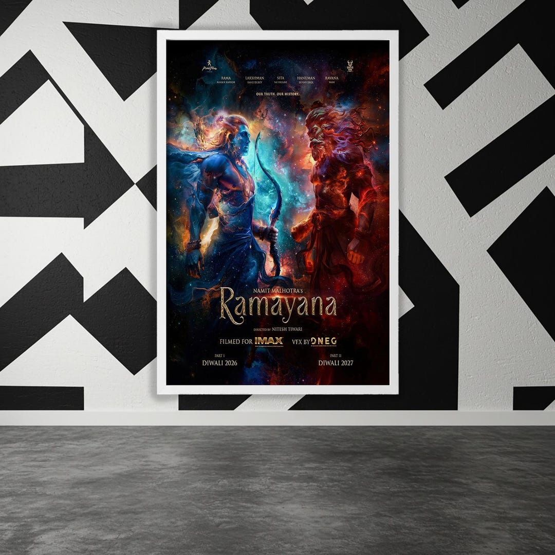 Ramayana Part 1 2026 Movie Poster| Canvas Print| Wall Art| Poster for ...