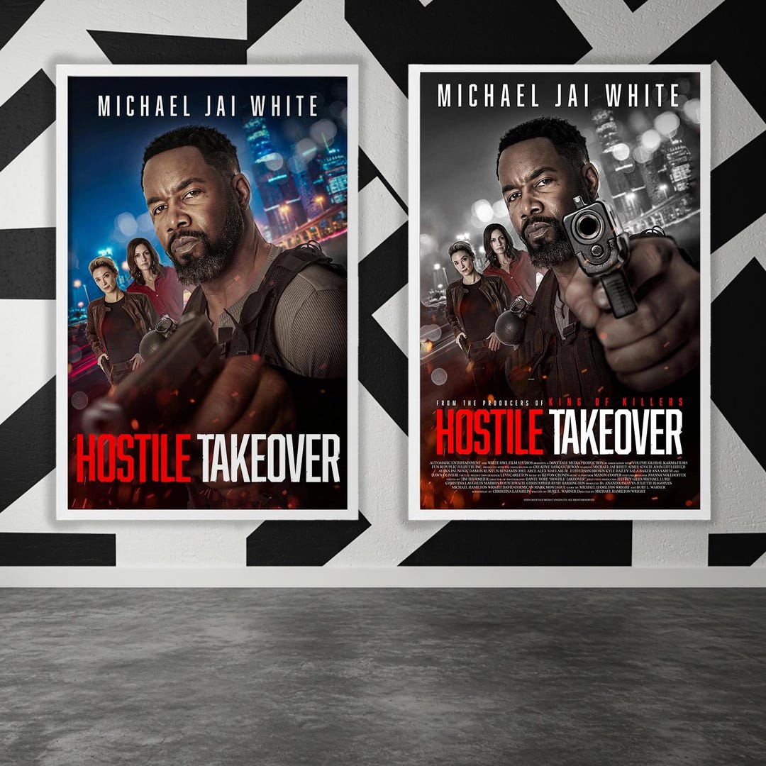 Hostile Takeover (2025) Movie Poster| Canvas Print| Wall Art| Poster ...