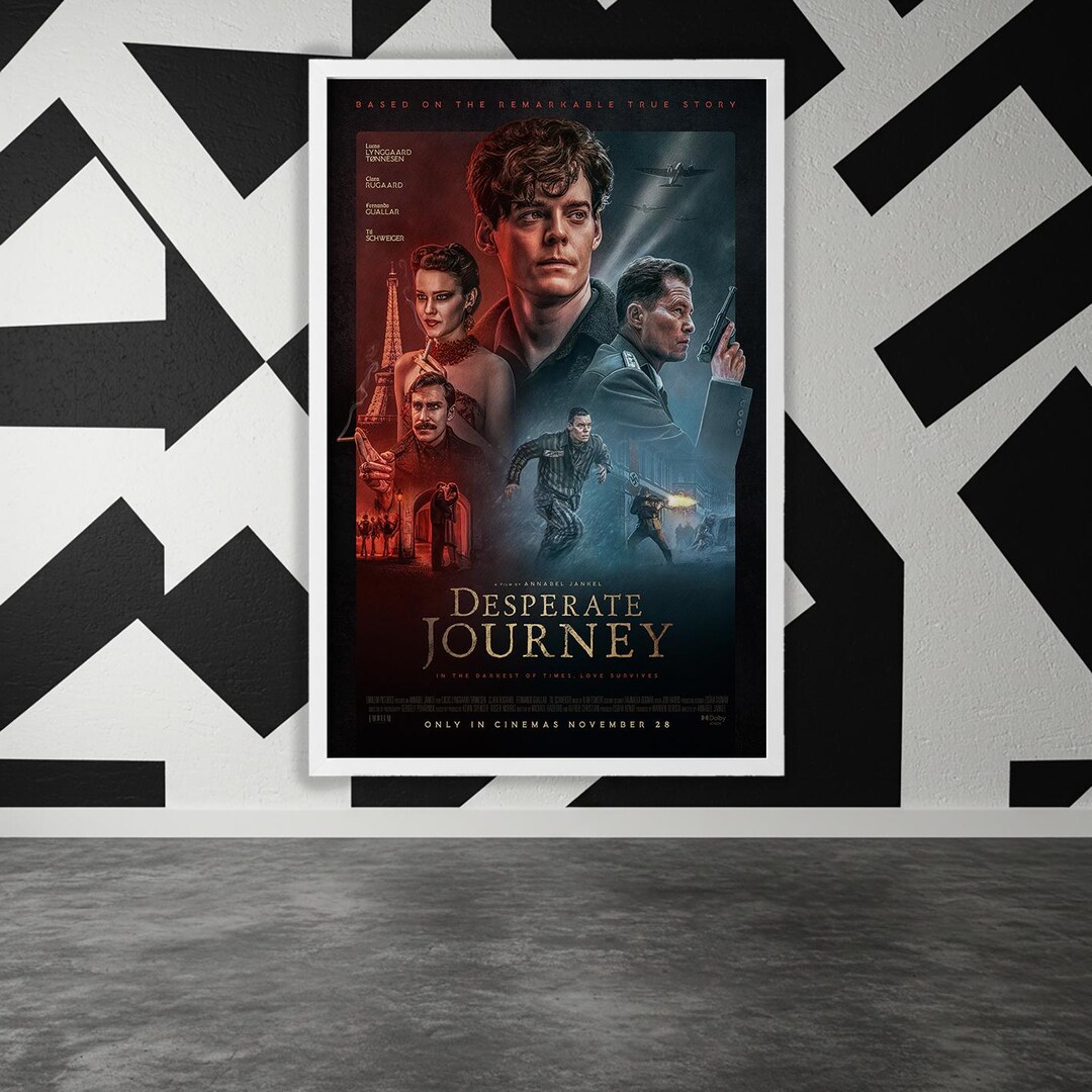 Desperate Journey (2025) Movie Poster| Canvas Print| Wall Art| Poster ...