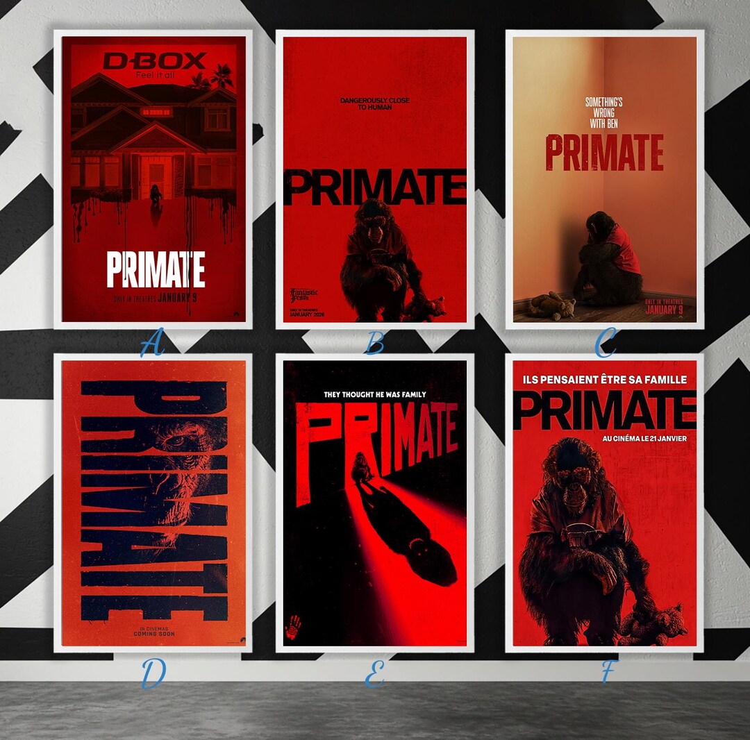 Primate (2026) Movie Poster| Canvas Print| Wall Art| Poster for Gift ...