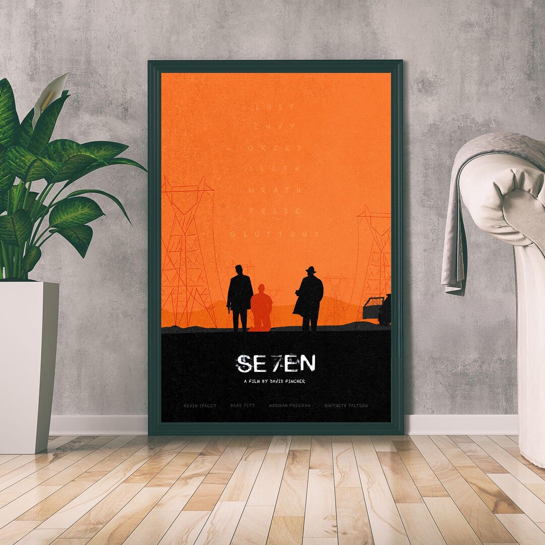Se7en Movie Poster, Fantasy Movie Print, Film Lover Gift, Home Decor ...