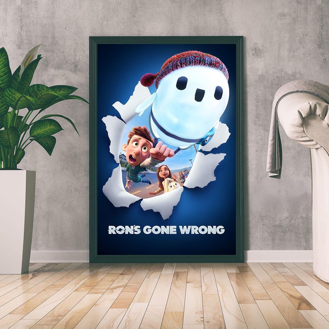 Ron's Gone Wrong Movie Poster, Fantasy Movie Print, Film Lover Gift ...