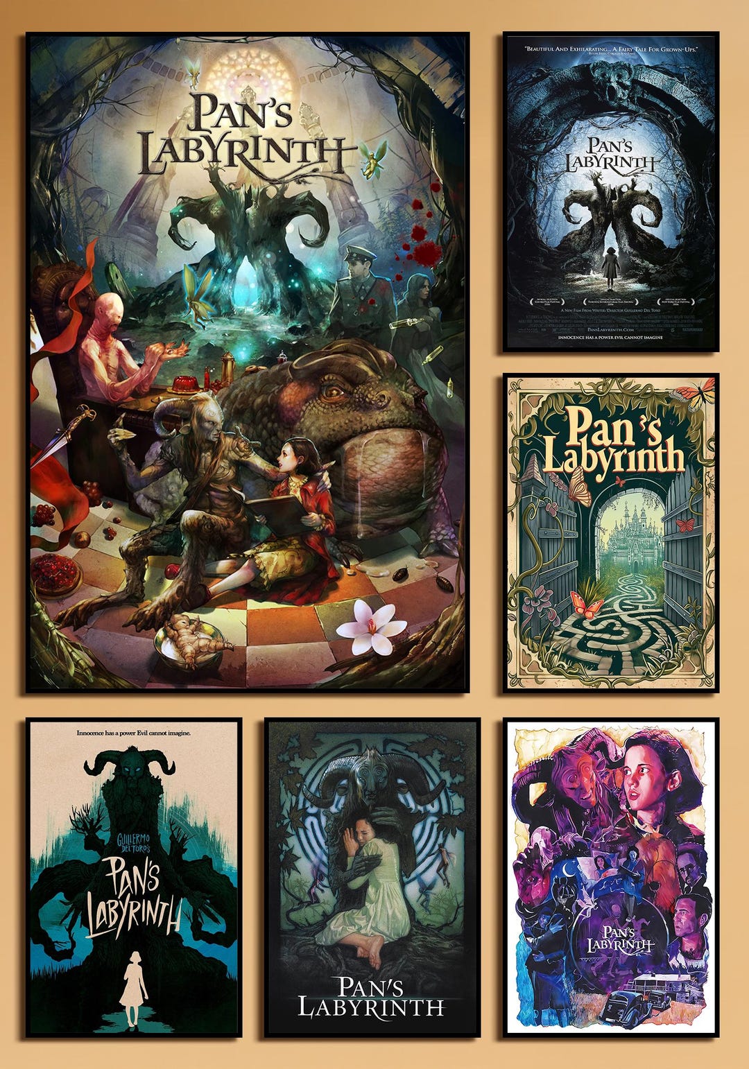 Pan's Labyrinth Movie Poster, Fantasy Movie Print, Film Lover Gift ...
