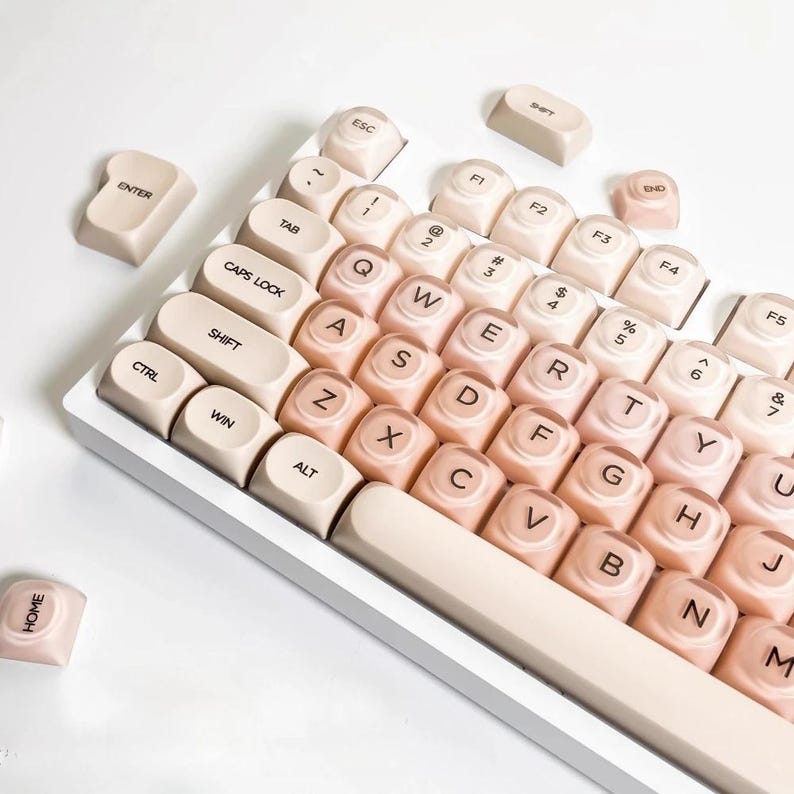 Liquid Foundation Keycap Set HOA Profile | 132 PC Frosted Matte ...