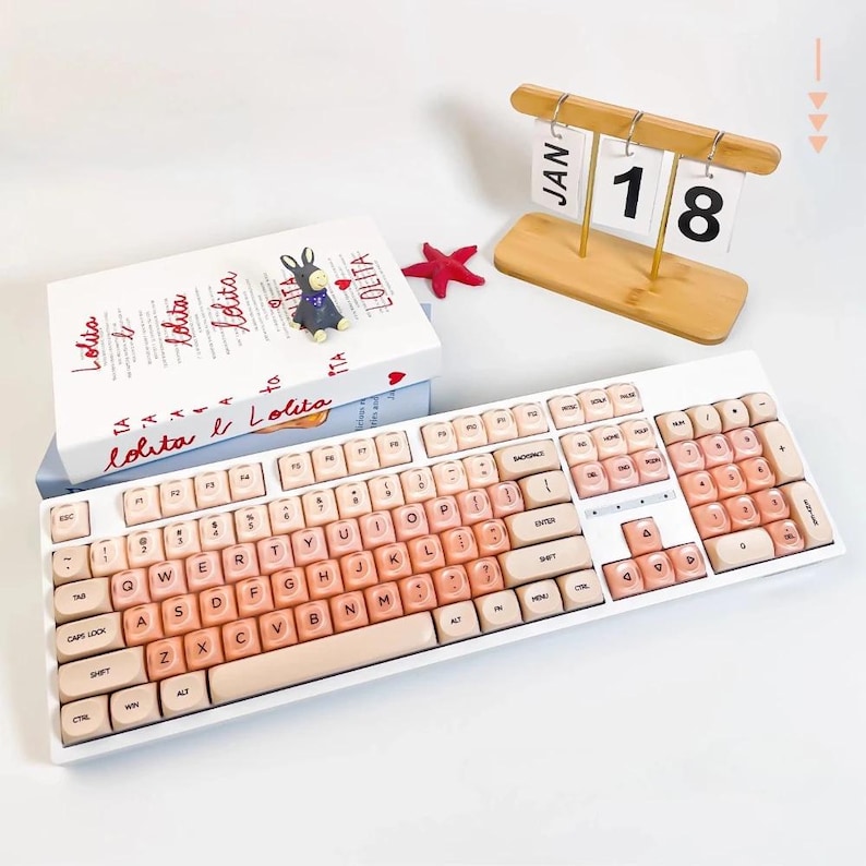 Liquid Foundation Keycap Set HOA Profile | 132 PC Frosted Matte ...