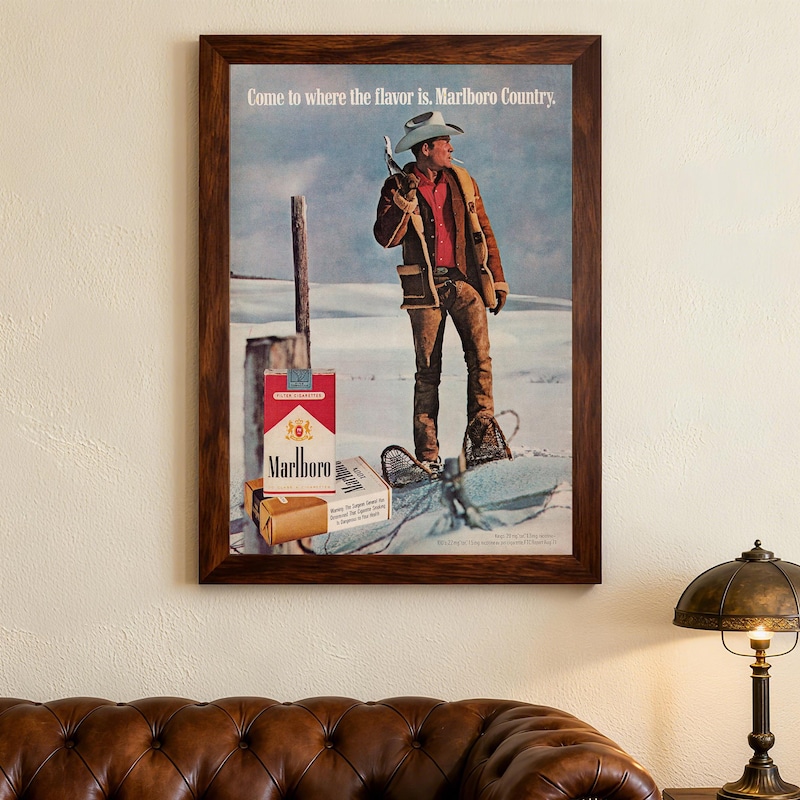 Marlboro Wall Art for Men - Etsy