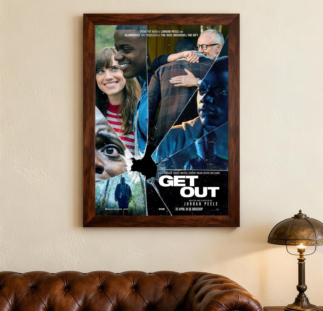 Get Out Movie Poster，canvas Posters,wall Art,home Decor, Holiday Gifts ...